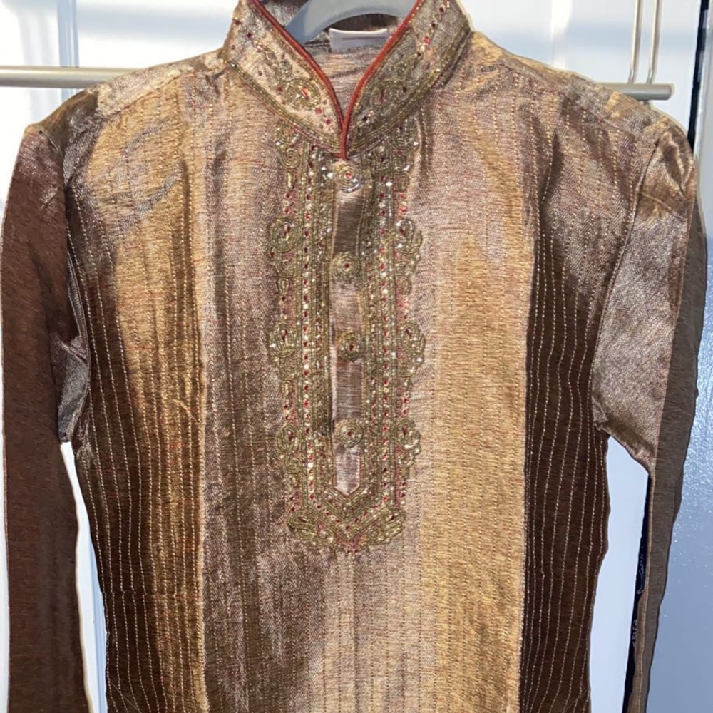 Beautiful Embroidery Silk Indian Pakistani Men’s Sher… - Gem